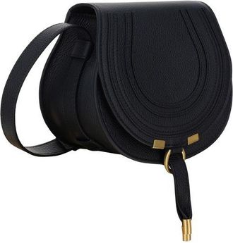 Chlo&eacute; Womens Black Calf Leather Bos Taurus Shoulder Bag