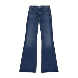 Mother Blaue Flare Denim Jeans - - Jeans - Damen - Blau - W29