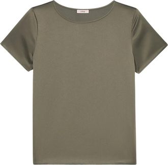 Oltre Femme, Tops, Vert, Taille: 40 FR T-shirt bicolore