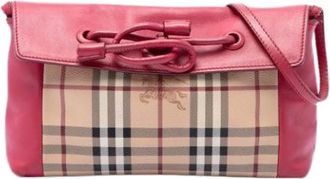 Burberry Sac bandouli&egrave;re Leah Pre-owned - Femme - Pre-owned - Rouge - Taille: ONE Size