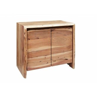 Massivmoebel24 Badschrank Akazie 70x40x60 natur lackiert pure acacia 611