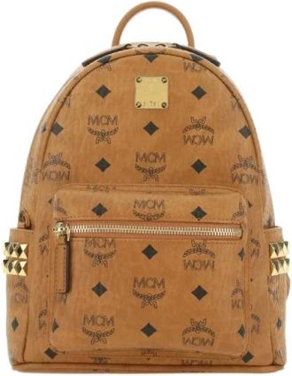 MCM Mcm, Femme, Sacs, Brun, Taille: ONE Size Stark Side Studs Backpack