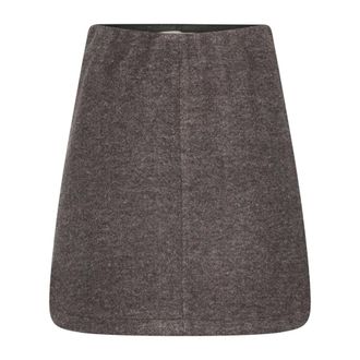 Ichi Ichi - Ihwooly SK5 Skirt - Femme - Jupes - Brun - Taille: 40 FR