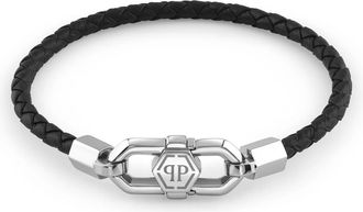 Philipp Plein Armb&auml;nder - Armband Plein Edge - Gr. L - in Schwarz - f&uuml;r Damen