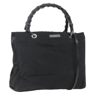 Gucci Pre-owned Nylon Handtasche - - Pre-owned - Damen - Schwarzk - ONE SIZE