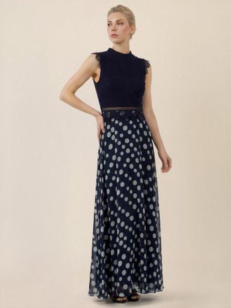 Apart Abendkleid mit Spitzenoberteil und Punkterock