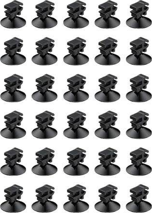 Generic Aquarium Saugn&auml;pfe, Schlauchhalter Clips Set, 30 St&uuml;ck Saugnapf Clips f&uuml;r Fish Tank Tube Airline Schlauch, Luftpumpe Netzkabel Draht Halter, LED Strei