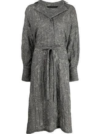 Forme Dexpression robe-chemise à manches longues - Gris