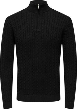 Only & Sons Onsloui Reg 12 Cabel Half Zip Knit