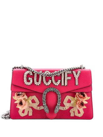 Gucci Kleine Dionysus Schultertasche aus Leder - Rosa