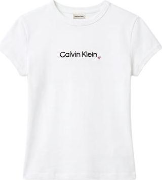 Calvin Klein T-shirt moulant &agrave; logo en coton m&eacute;lang&eacute;
