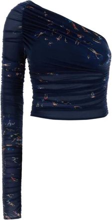 Blumarine Femme, Tops, Multicolore, Taille: 36 FR Haut Imprim&eacute; en Jersey