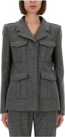 Alexander McQueen Damen, Jacken, Grau, MGr&ouml;&szlig;e