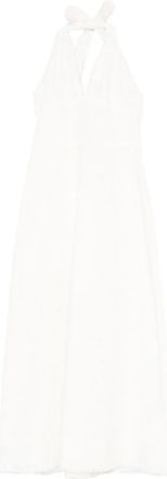 Poss&eacute; Salma halterneck midi dress - Wei&szlig;