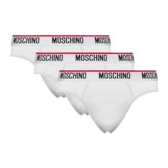 Moschino 3er-Pack Slips mit Logo-Bund - - Underwear - Herren - Wei&szlig; - S
