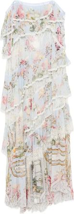 Camilla robe Tiled In Time - Bleu