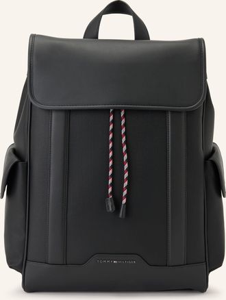 Tommy Hilfiger Rucksack 19,85 L Mit Laptop-Fach schwarz