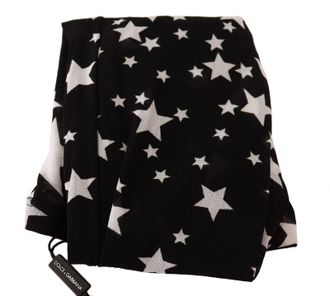 Dolce & Gabbana Womens Star-Printed Nylon Leggings Black