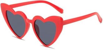 Generic Lunettes De Soleil Décoratives For Femmes, Idéales For Les Fêtes, Vacances En Plein Air(Red)