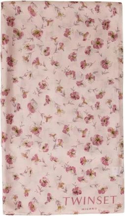 Twinset Femme, Accessoires, Rose, Taille: ONE Size &Eacute;tole Florale avec Logo