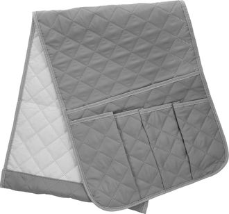 NUOBESTY Sofa Armlehnen Organizer Tasche H&auml;ngender Couch Armrest Organizer mit Multifunktionaler Aufbewahrung f&uuml;r Fernbedienungen Getr&auml;nkehalter Handy und Sons