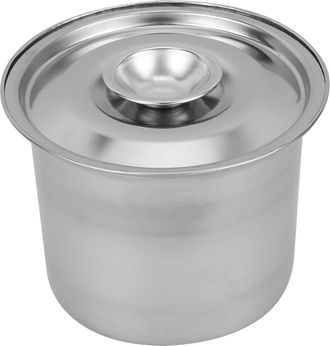 Pretyzoom Edelstahl Eisbeh&auml;lter Mit Deckel 10X10X12 Zoll Gefrierbeh&auml;lter F&uuml;r Speiseeis Dessert Lebensmittelaufbewahrung Ideal F&uuml;r Zuhause Bar Und Party