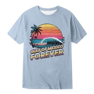 Generic T-shirt pour homme Gu Lf du Mexique pour toujours hommes, bleu clair, XXL