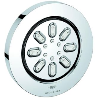 GROHE Seitenbrause Rainshower Aqua 7,5cm, 2 Stahlarten, chrom