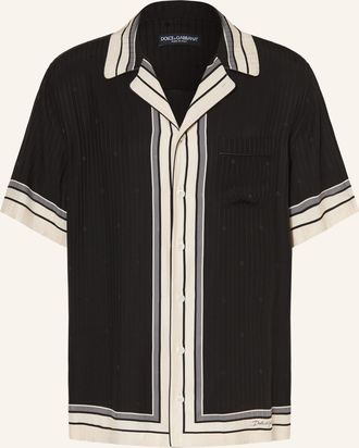 Dolce & Gabbana Resorthemd Comfort Fit Aus Seide schwarz