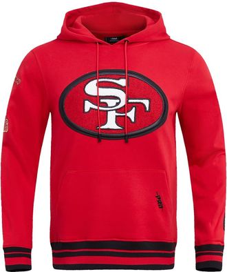 Pro Standard Mens NFL San Francisco 49Ers Retro Classics Pull Over Hoodie Red/Black 2XL