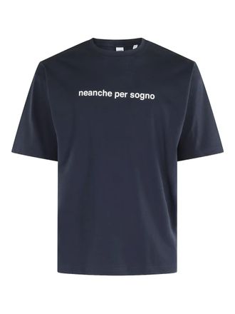 Aspesi t-shirt à motif brodé - Bleu