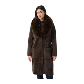 Joseph Ribkoff Feder-Garn Strickmantel - - Jackets - Damen - Braun - M