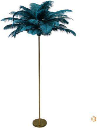 Kare Design [GEBRAUCHT] B-Ware Kare Feather Palm Stehleuchte Mit Federn Stehlampe Leuchte Lampe Licht