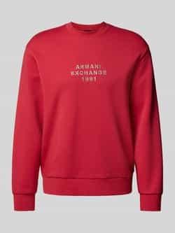A|X Armani Exchange Sweatshirt mit Label-Stitching
