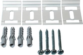 Liedeco Deckenclip f&uuml;r Fl&auml;chenvorhangschienen 3-4 l&auml;ufig | wei&szlig; | 4 St&uuml;ck