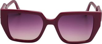 Karl Lagerfeld Femme, Accessoires, Violet, Taille: ONE Size Lunettes de soleil rectangulaires en ac&eacute;tate
