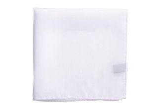 Bexley Pochette Soie Unie - Cravate homme blanc