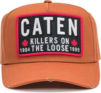 Dsquared2 Homme, Accessoires, Orange, Taille: ONE Size Caten Patch Baseball Cap