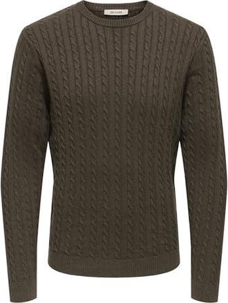 Only & Sons Onsloui Reg 12 Cabel Crew Knit Noos