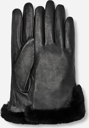 UGG Handschuhe aus Leder und Lammfell mit Schlitz für Damen | UGG EU in Black, Größe