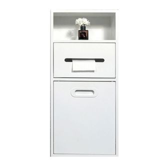 Generic Eingebaute Nischen Edelstahl Nischen Mit Abnehmbarer T&uuml;r Mit M&uuml;llbeh&auml;lter Badezimmer Dusche Angepasste Nische Neben Der Toilette Geeignet F&uuml;r Parks &Ouml;f