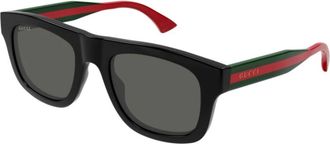 Gucci Eckige Flat-Top-Sonnenbrille - - Accessories - unisex - Schwarzk - 52 MM