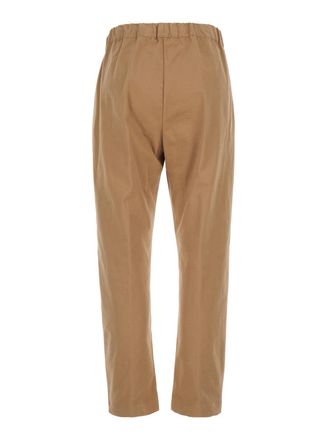 Semicouture Womens Trousers Buddy Beige Cotton