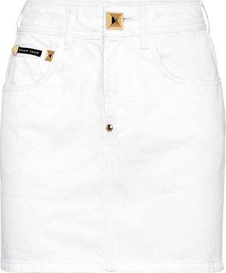 Philipp Plein Denim Mini Skirt