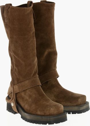 Diesel Wildleder-Stiefeletten D-TEXAN 2IN1 Mit Modularen Design Und Abnehmbarem Schaft, 5 Cm Absatz Diesel