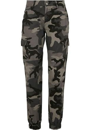 Urban Classics Femme Ladies High Waist Camo Cargo Pantalon, Multicolore (Dark Camo 00784), 52 EU