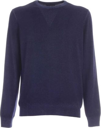 Paolo Fiorillo Homme, Pulls, Bleu, Taille: 3XL Paricollo M/L