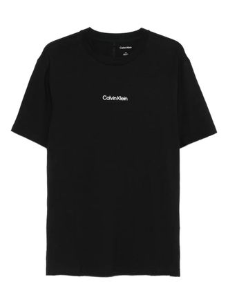 Calvin Klein t-shirt &agrave; logo brod&eacute; - Noir