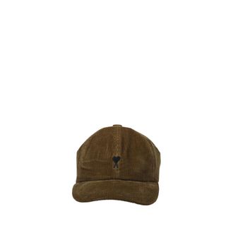 Ami ADC Cap Corduroy Velvet - - Accessories - Damen - Braun - ONE SIZE