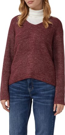 s.Oliver Weicher Strickpullover im Relaxed Fit mit V-Ausschnitt